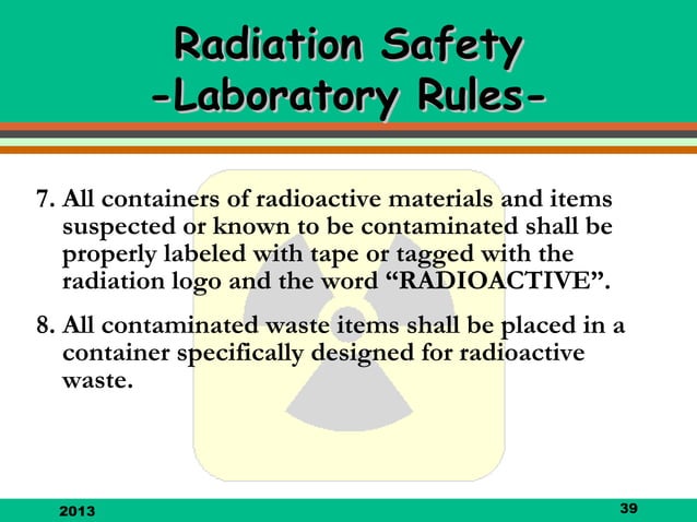 Radiation safety | PPT