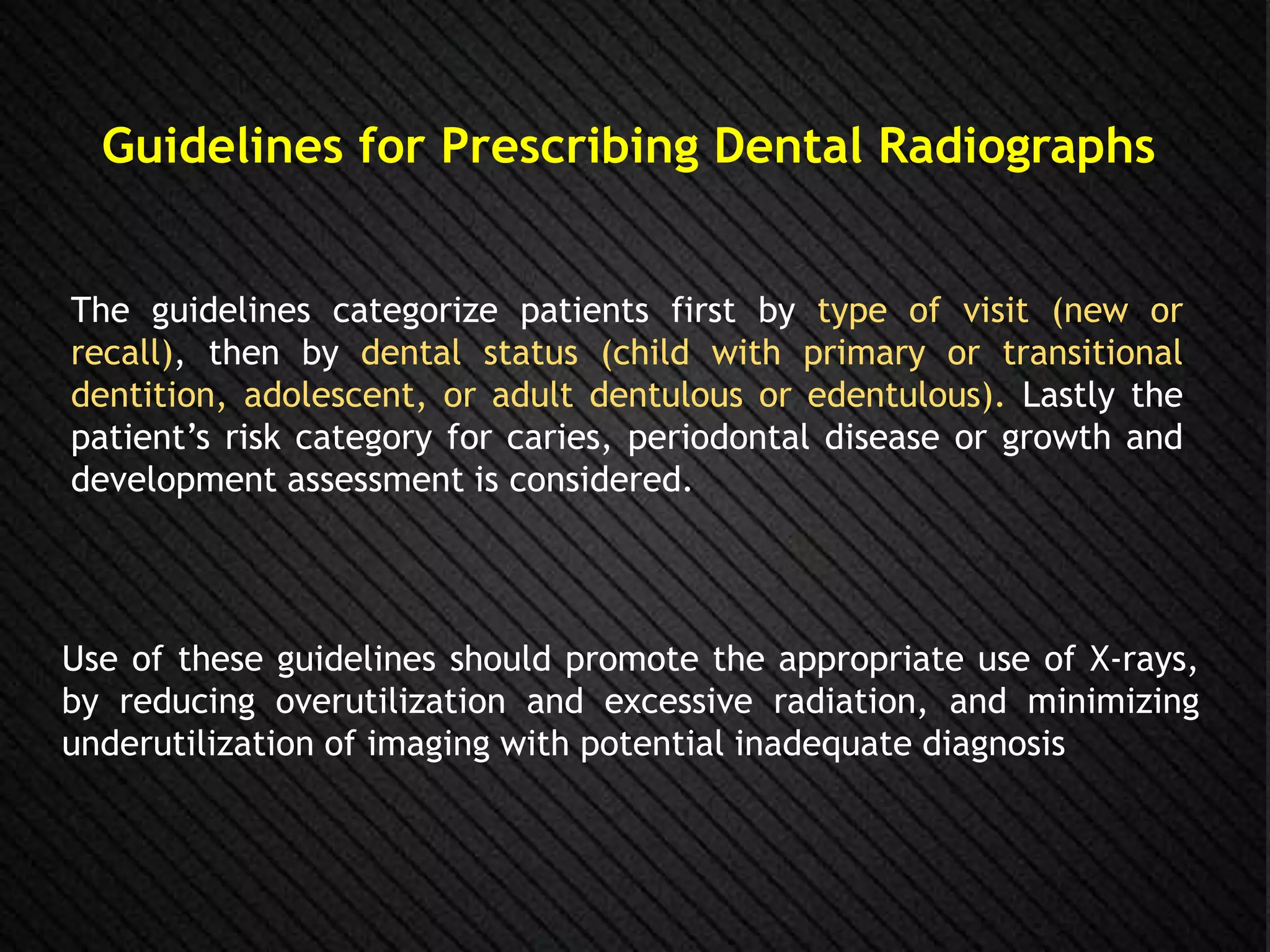 Radiation safety and protection for dental radiography | PPTX