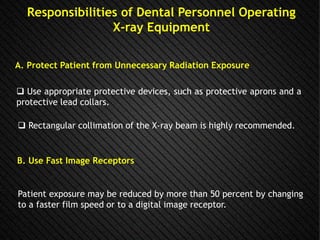Radiation safety and protection for dental radiography | PPTX