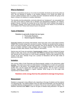 Radiation safety class | PDF