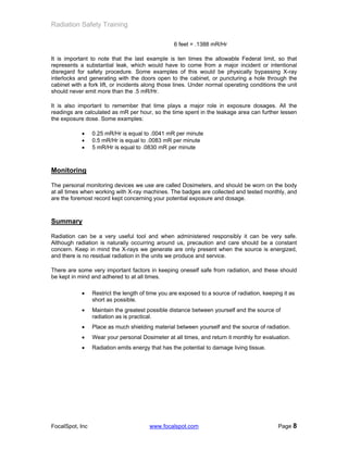 Radiation safety class | PDF