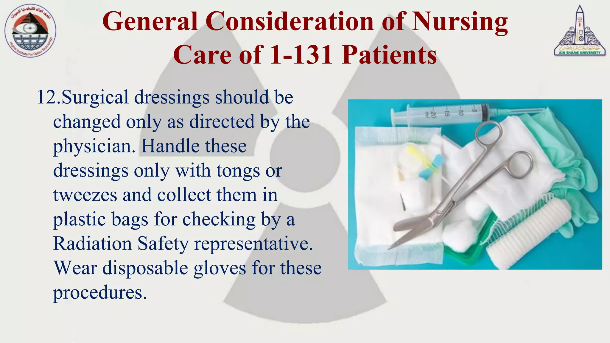 Radiation safety during therapeutic administration of radioiodine 131 | PDF
