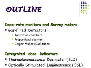 Radiation Safety Instruments | PPT
