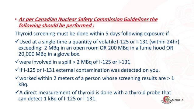 Radiation Safety Measures in Nuclear Medicine | PDF | Thyroid Disorders ...