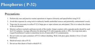 Radiation safety precautions (General Principles, Power Plant Safety ...