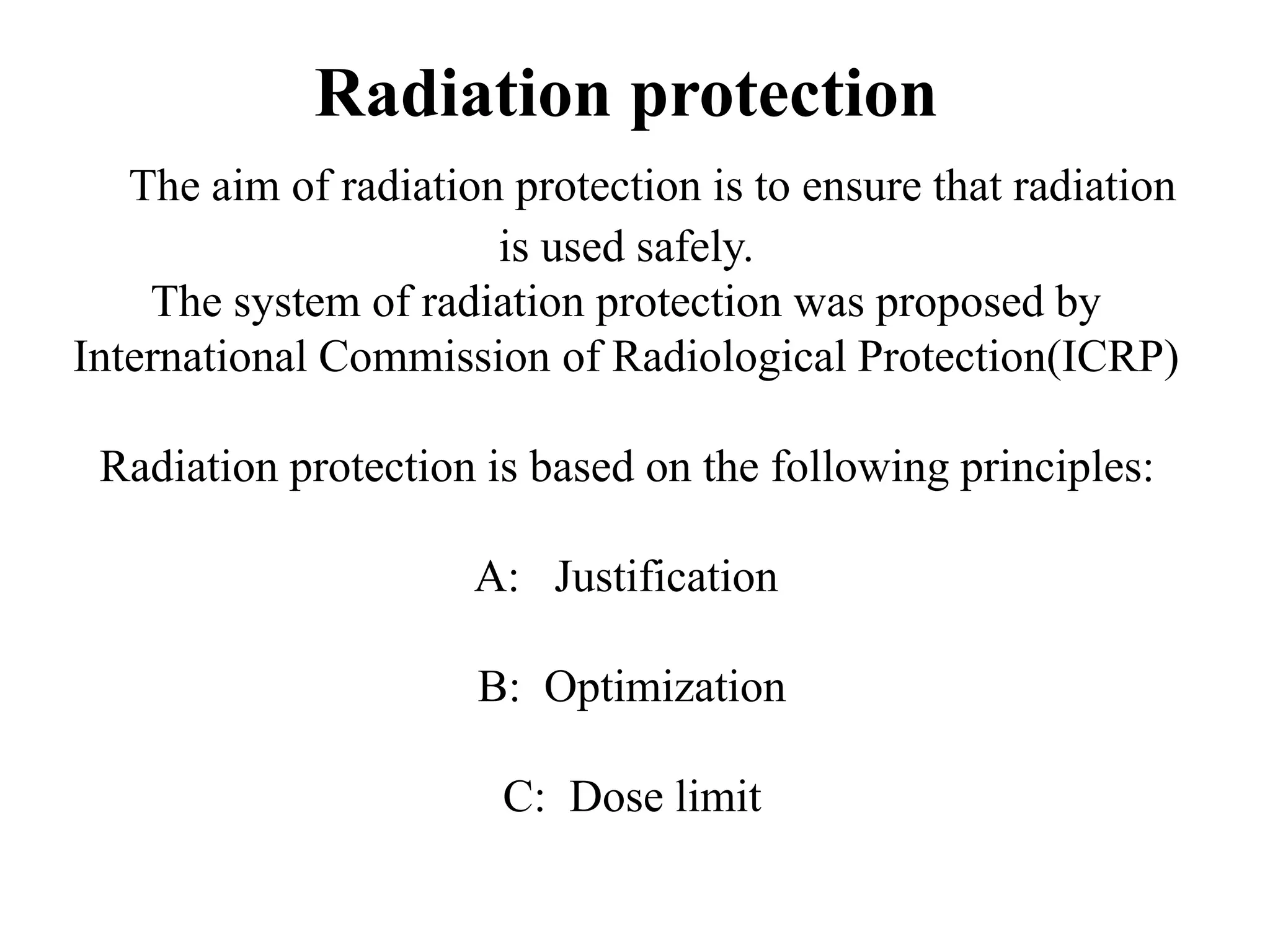 Radiation safety program | PPTX