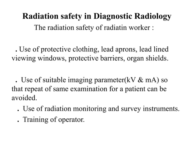 Radiation safety program | PPTX