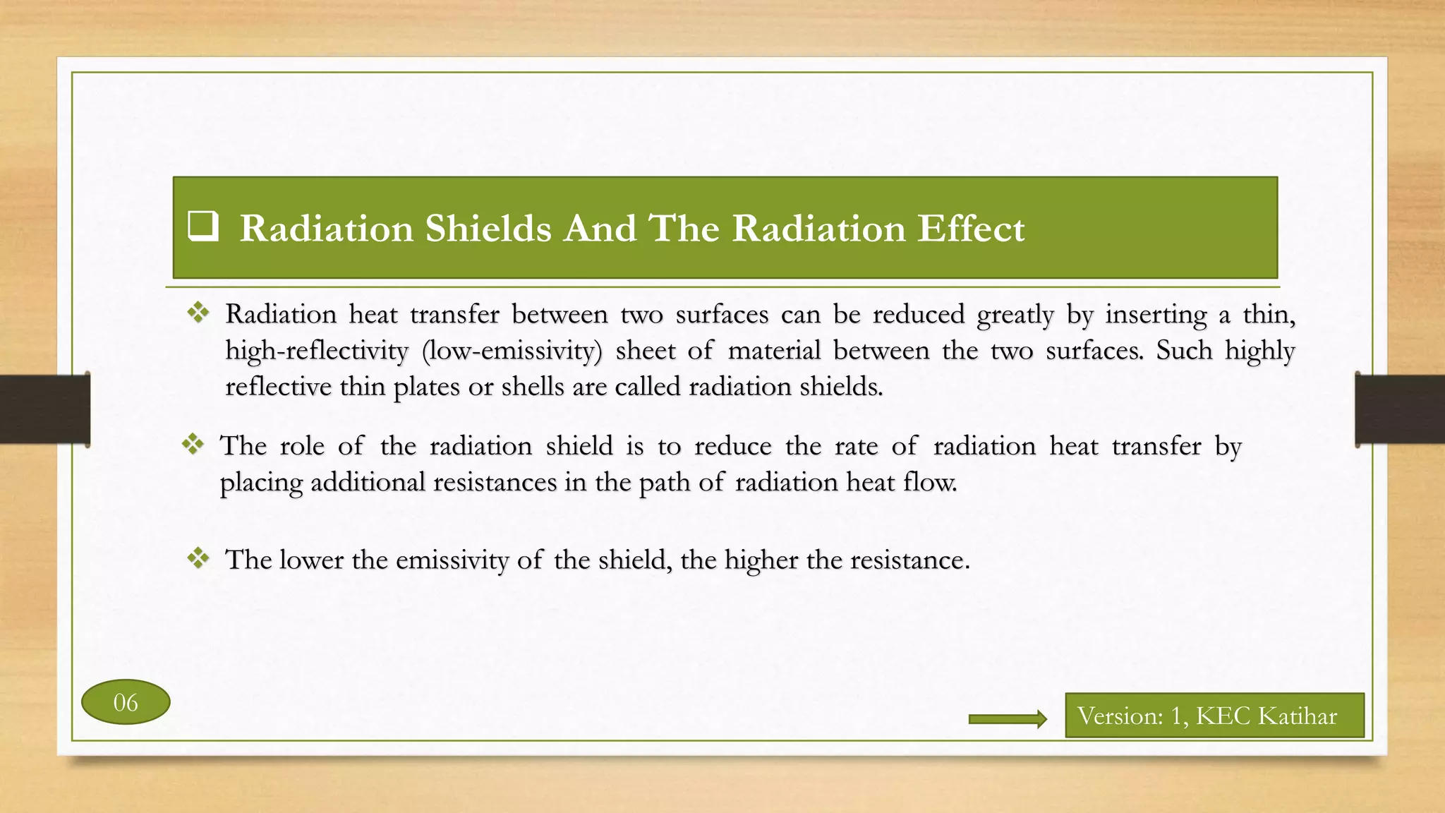 Radiation shield | PPTX