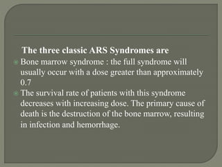Radiation sickness - Acute and Chronic | PPTX