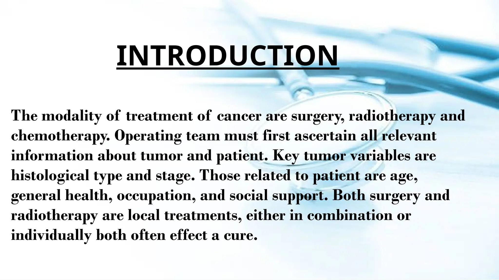 Radiation therapy.presentation for hospital support services | PPTX