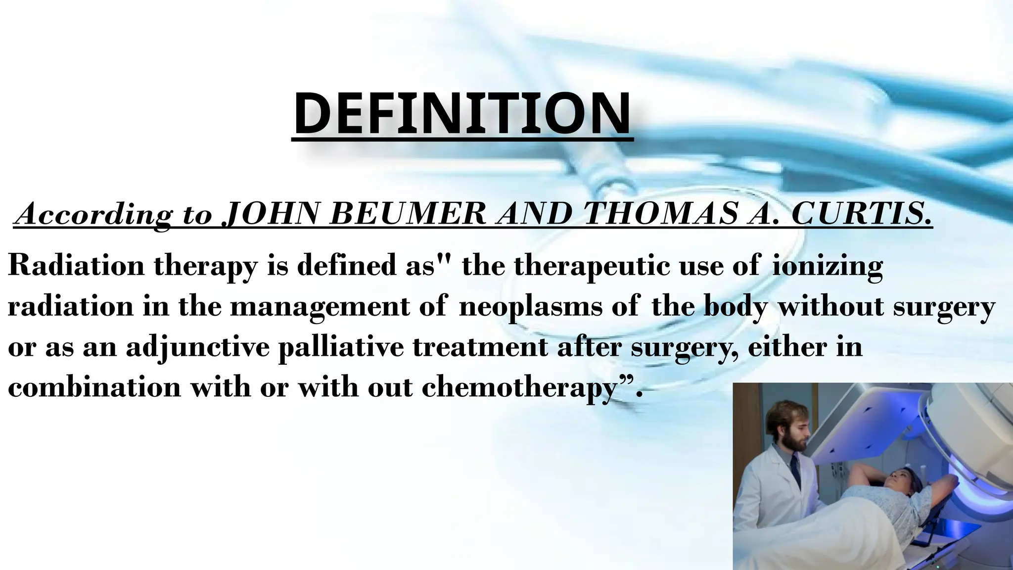 Radiation therapy.presentation for hospital support services | PPTX ...