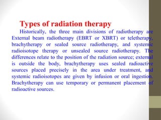 Radiation Therapy.pcccccccccccccccccccpt | PPT