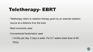 Radiation therapy in head and neck cancer | PPTX