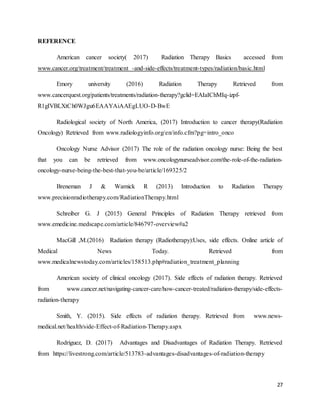 Radiation therapy final copy (1) | DOCX