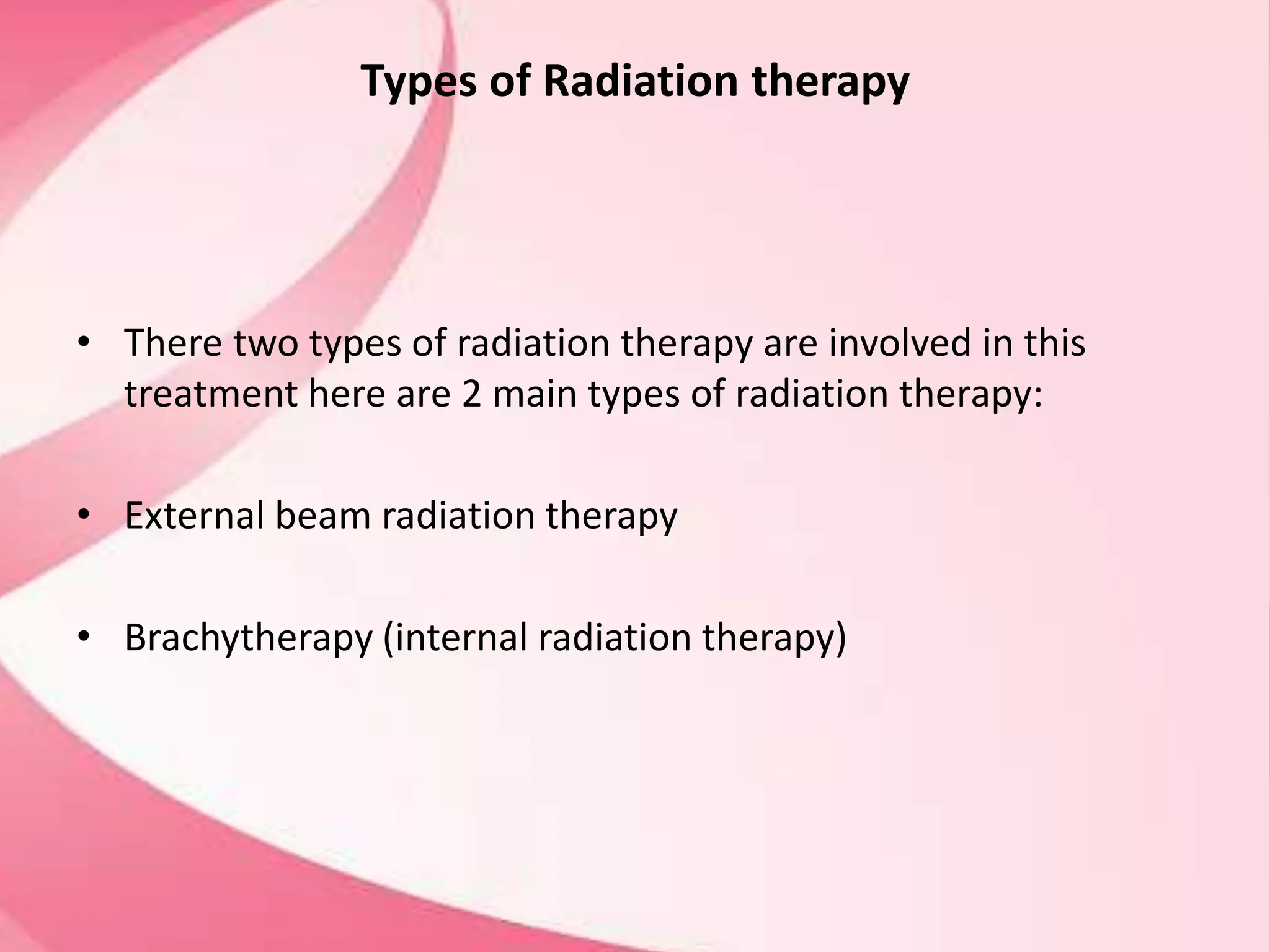 Radiation therapy for lung cancer | PPTX