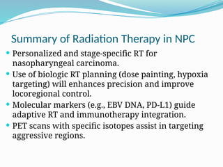 Radiation Therapy in Nasopharyngeal Carcinoma 2024 Cochin Dr Lokesh ...