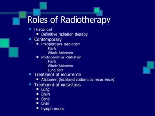 Radiation therapy in wilms tumour | PPT