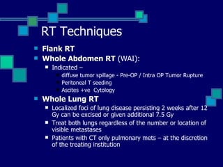 Radiation therapy in wilms tumour | PPT