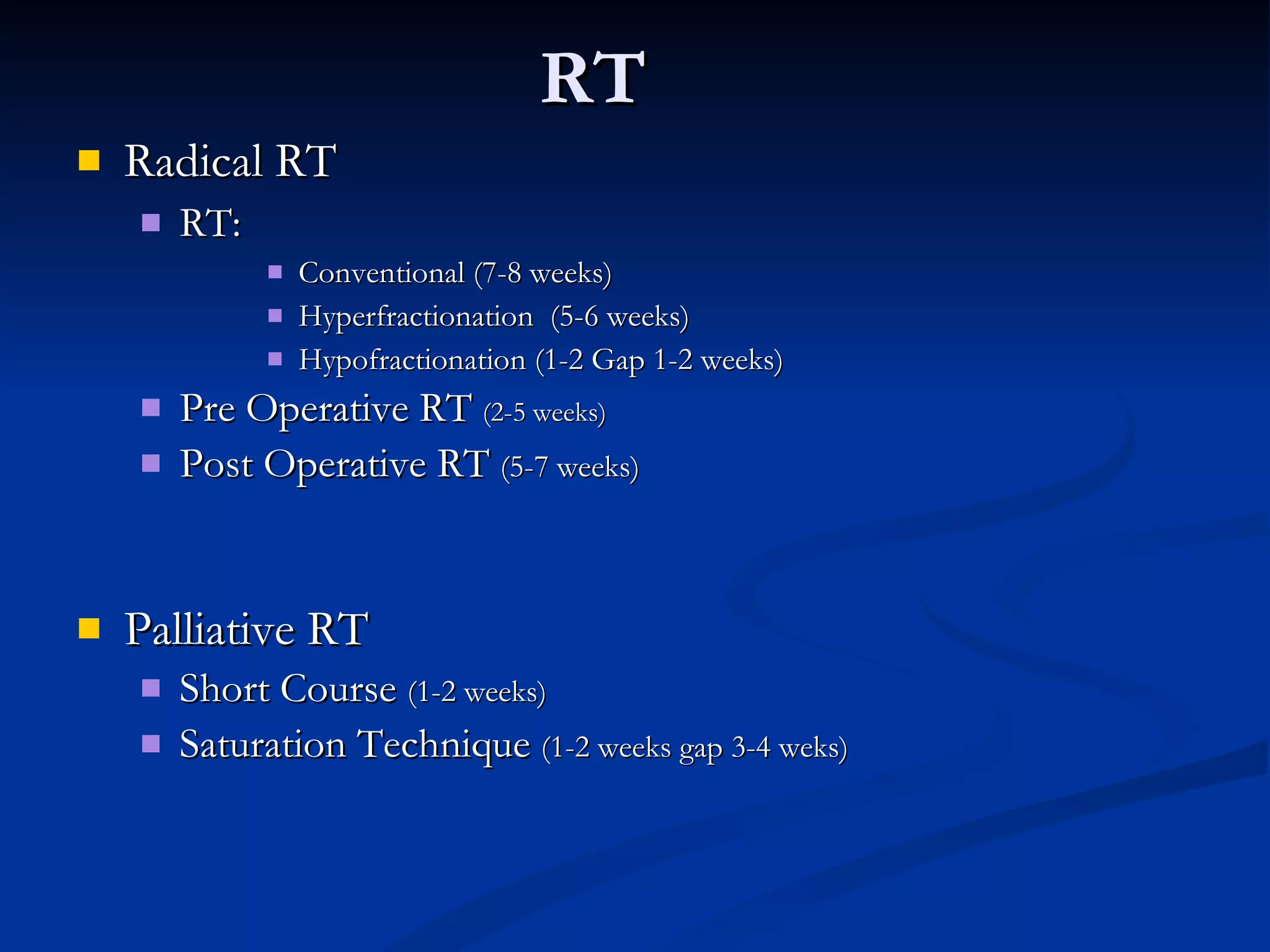Radiation therapy of oral cancers | PPT
