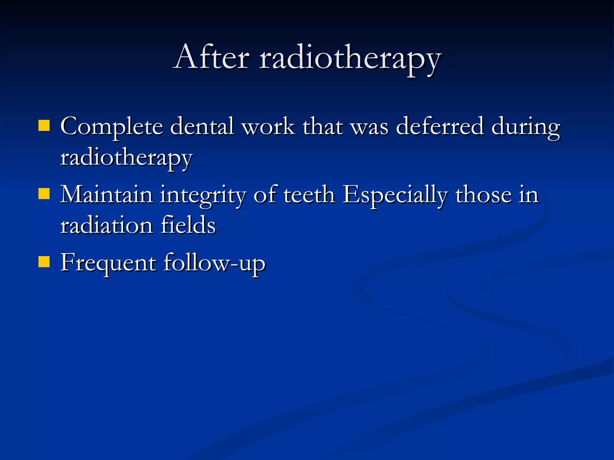 Radiation therapy of oral cancers | PPT