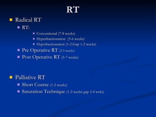 Radiation therapy of oral cancers | PPT