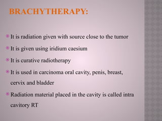 Obstetrics and gynaecological nursing-Radiation therapy | PPTX