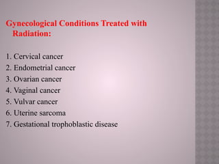 Obstetrics and gynaecological nursing-Radiation therapy | PPTX