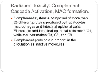 Radiation toxicity: complement system activation. | PPTX