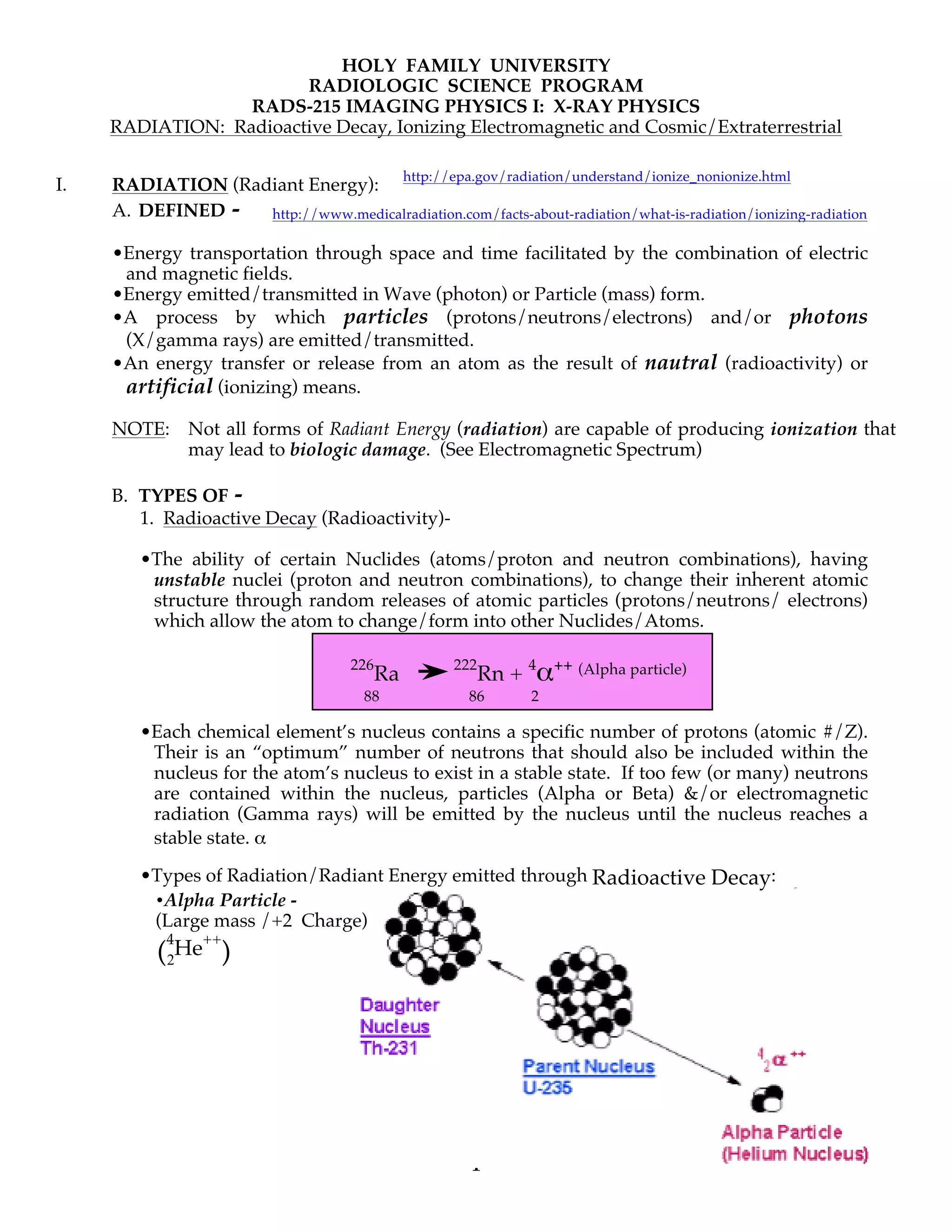 Radiation types 14 | PDF