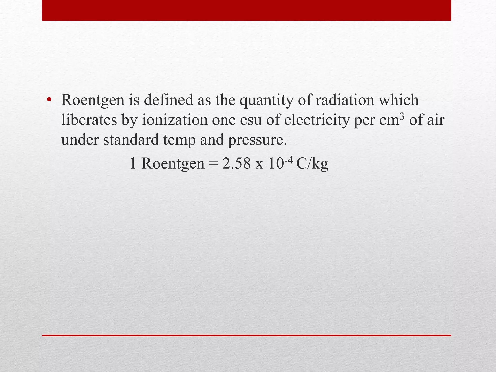 Radiation units | PPTX
