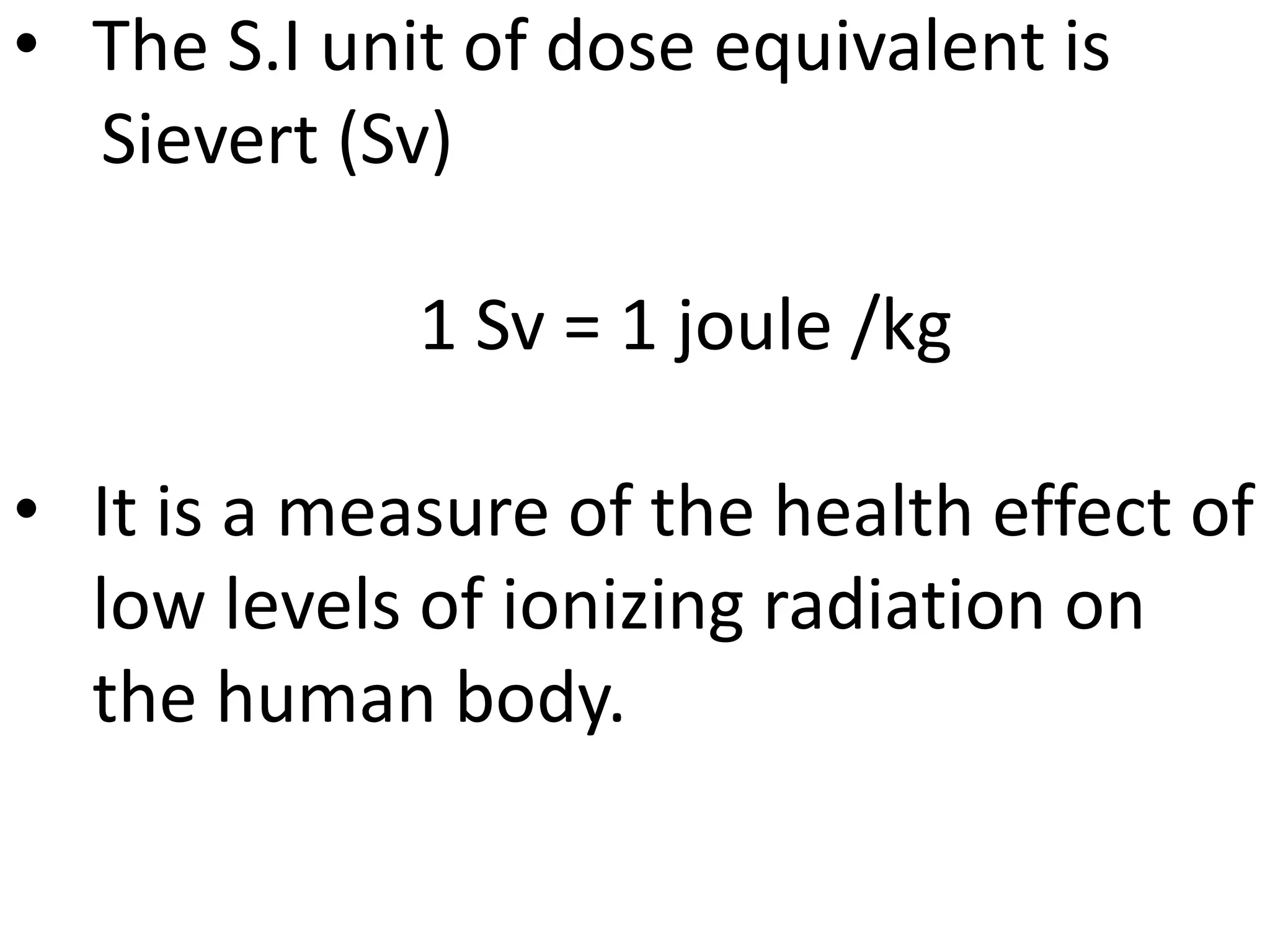 Radiation units | PPTX