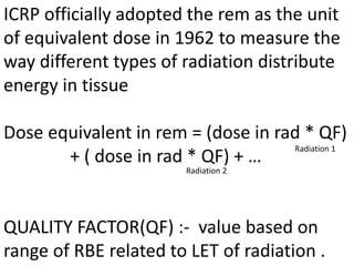 Radiation units | PPTX