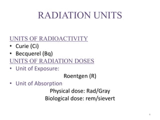 Radiation units | PPTX