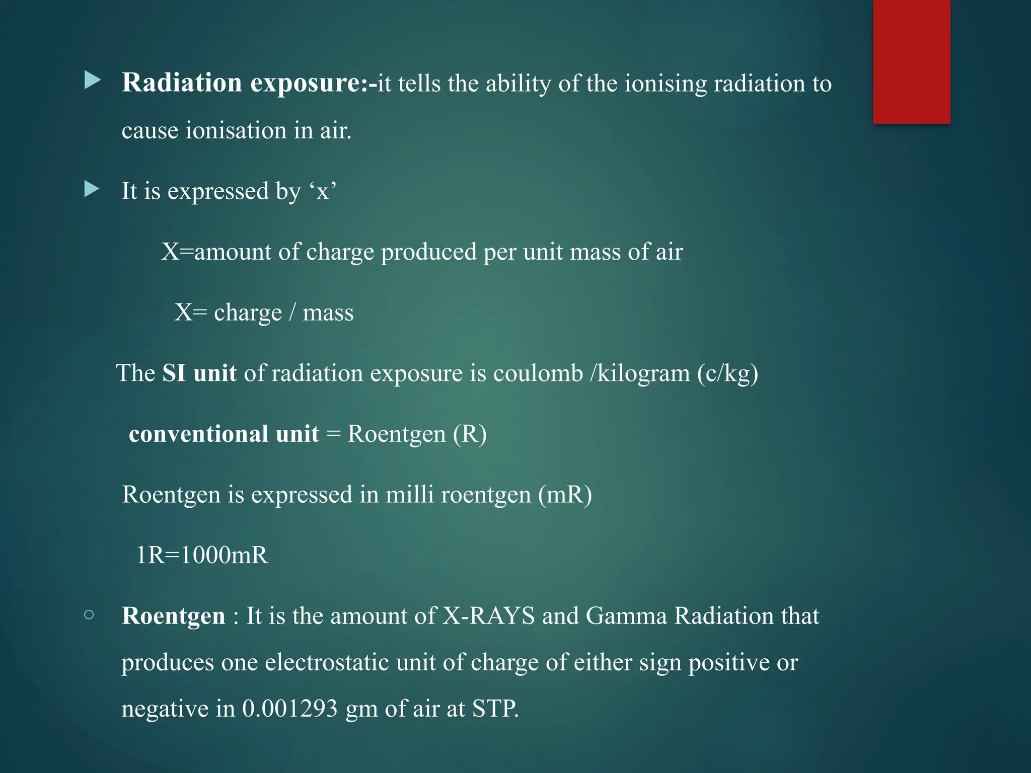 Radiation Units radiology.pptx shubhashis | PPTX