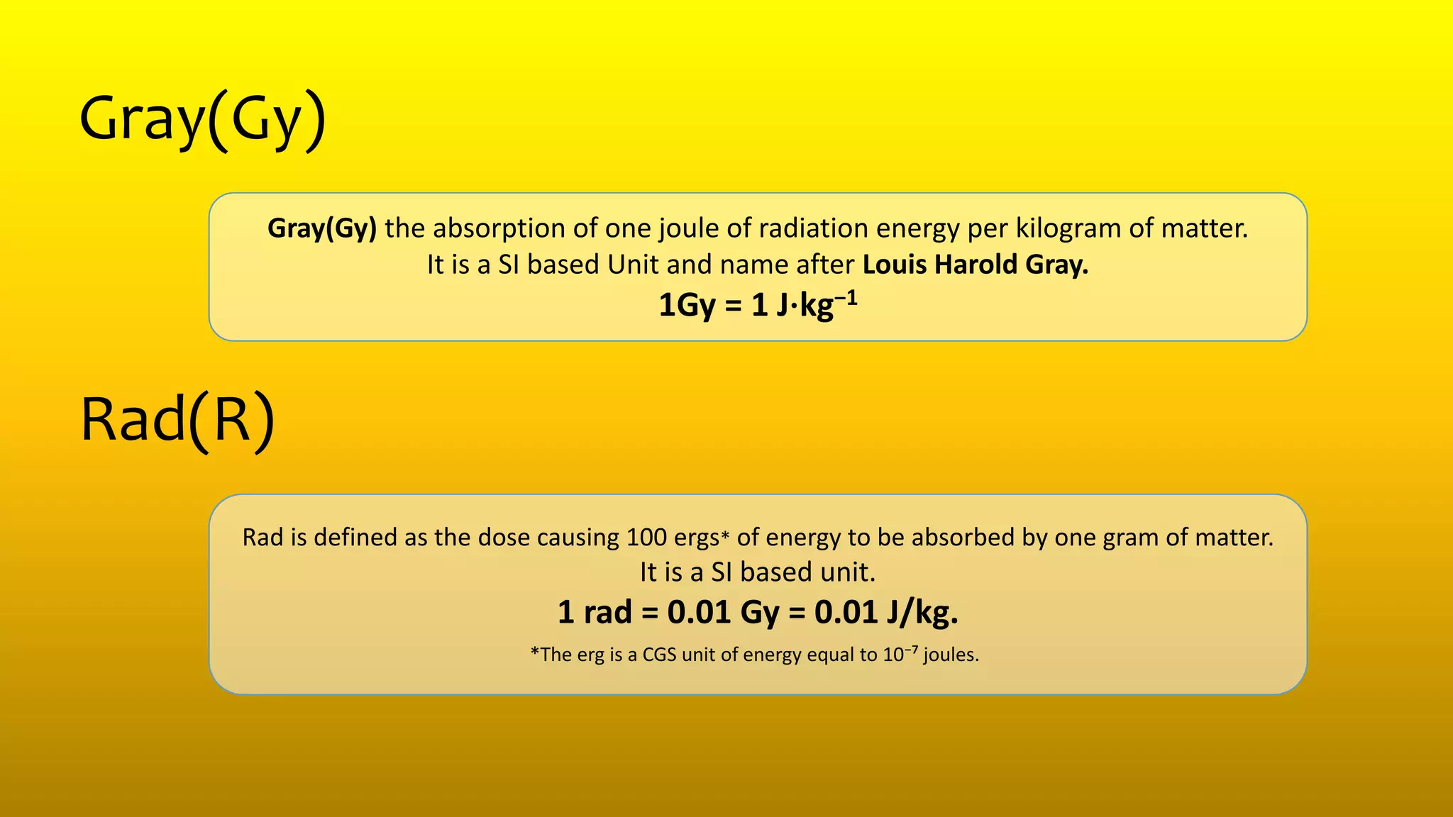 Radiatiton quantitis and units | PPTX