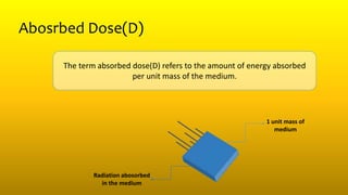 Radiatiton quantitis and units | PPTX