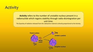 Radiatiton quantitis and units | PPTX