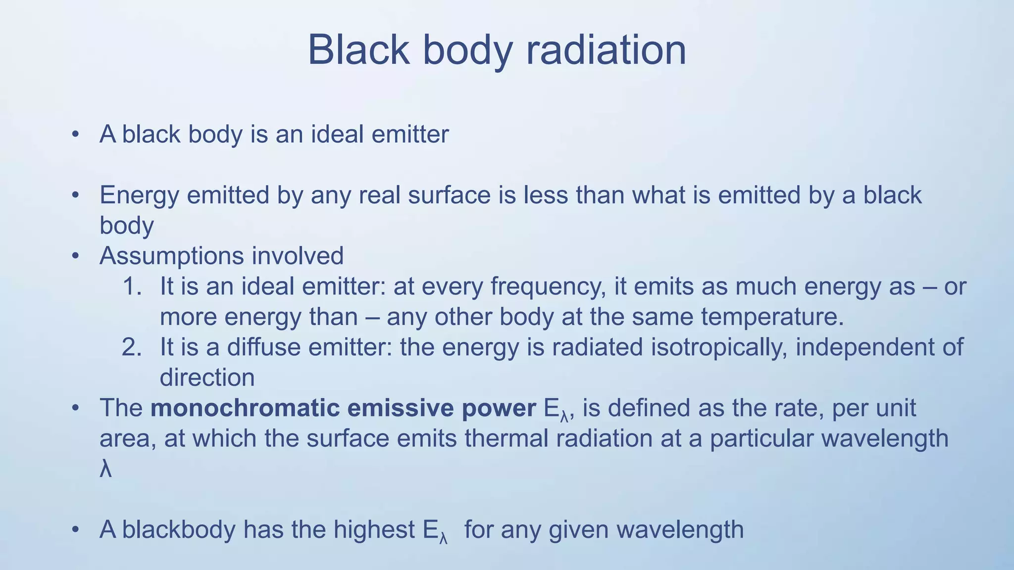 Radiation heat transfer | PPTX