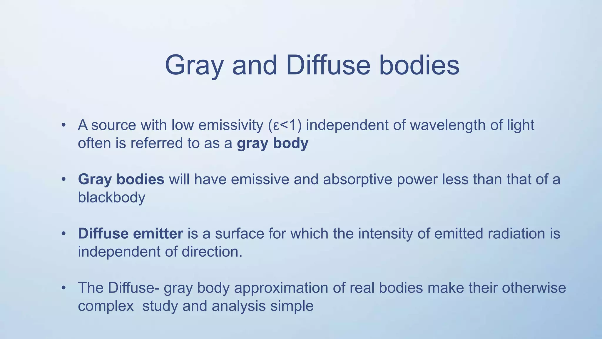 Radiation heat transfer | PPTX