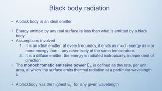 Radiation heat transfer | PPTX