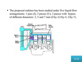 PARAMETRIC STUDES ON AUTOMOTIVE RADIATOR | PPT