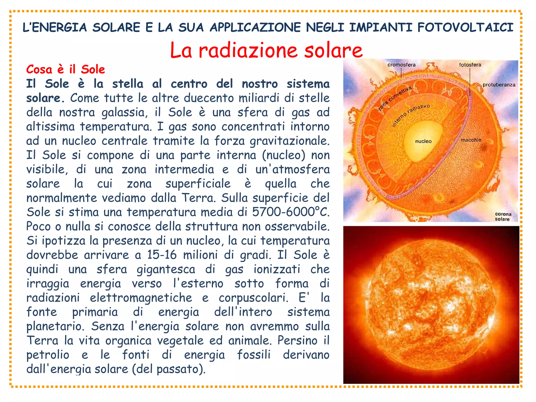 Cap. 1 - Radiazioni solari | PPT