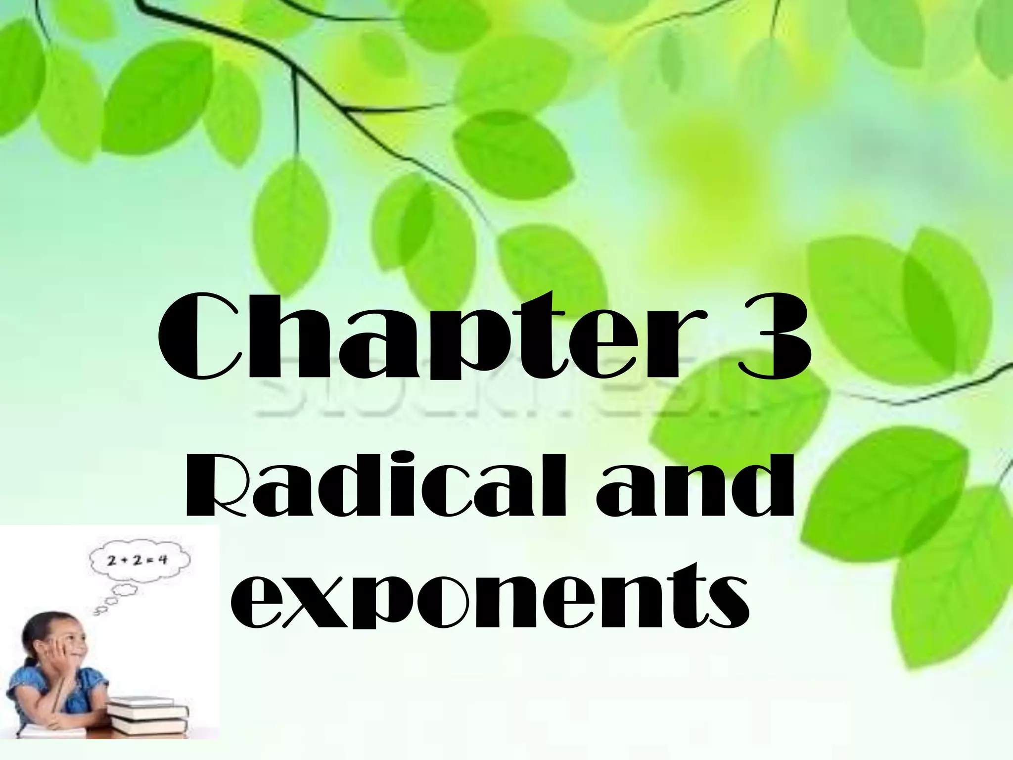 Radical and exponents (2) | PPTX