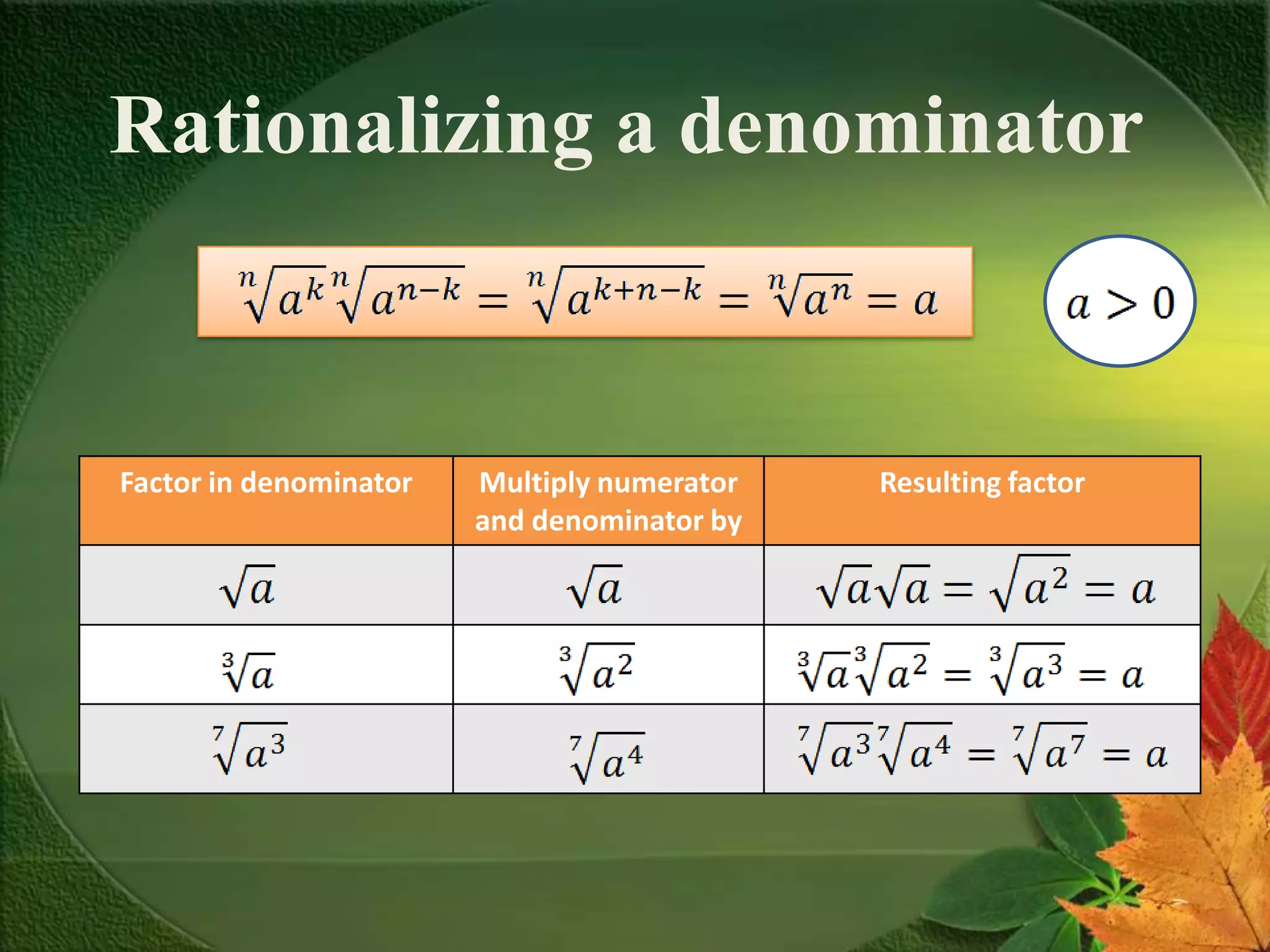 Radical and exponents (2) | PPTX