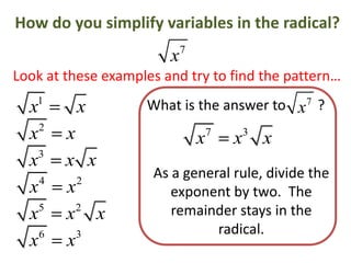 Radical and exponents (2) | PPTX