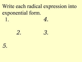 Radical and Rational exponents PPT (1).pptx
