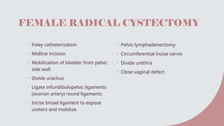 Radical cystectomy for carcinoma bladder | PPTX