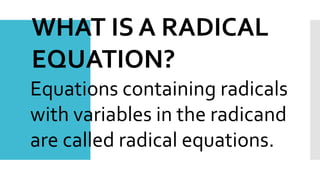 RADICAL EQUATION.pptx