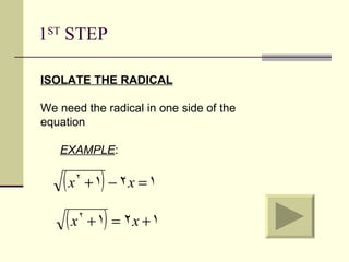 Radical equations | PPT