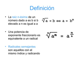 Radicales | PPT